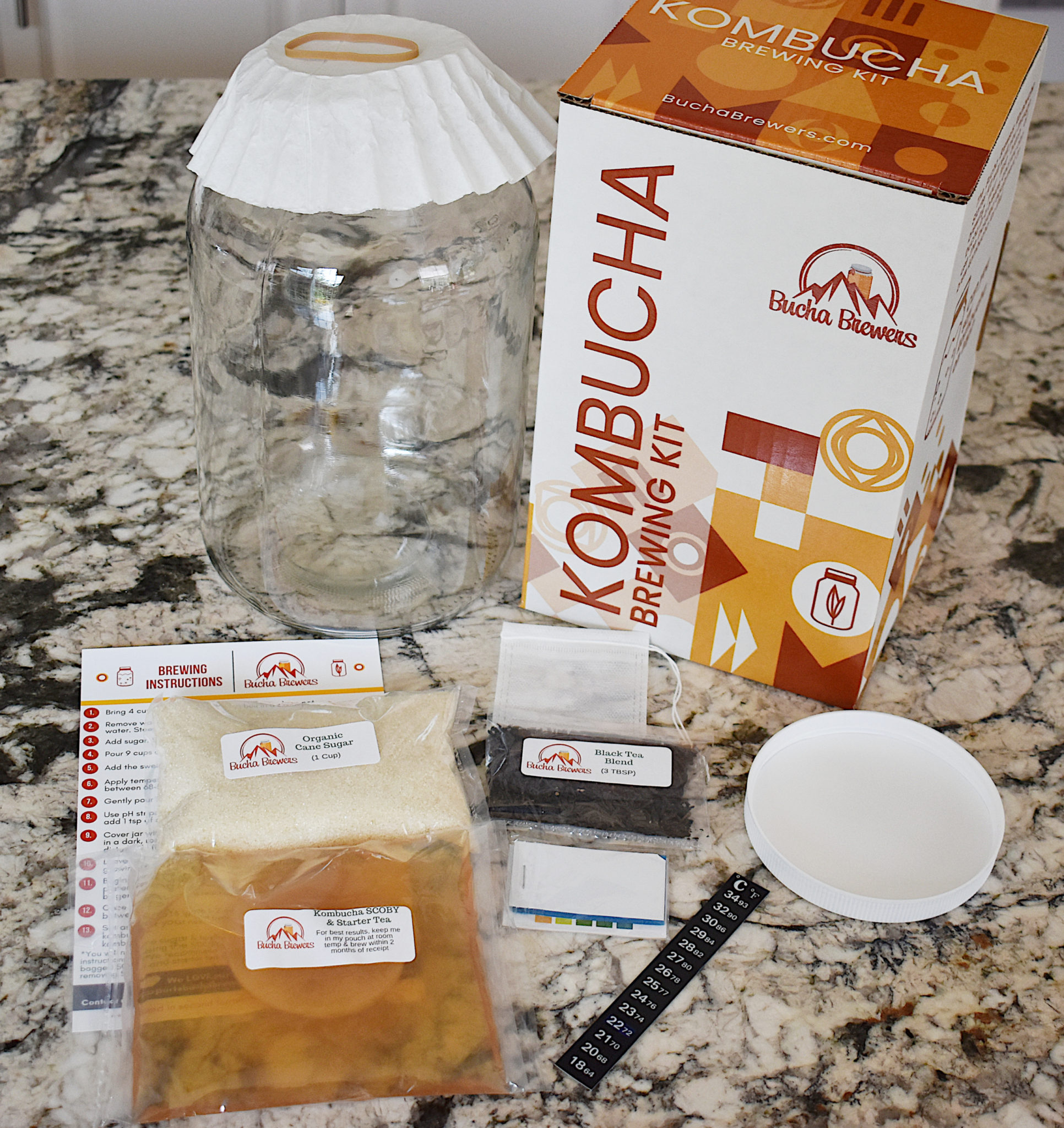Kombucha Starter Kit - Make Kombucha at Home - Bucha Brewers
